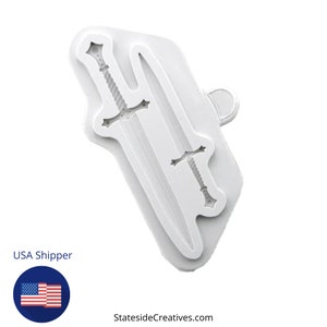 Silicone Sword Mold, Two Swords Silicone Mold, Resin Epoxy Polymer Clay ...