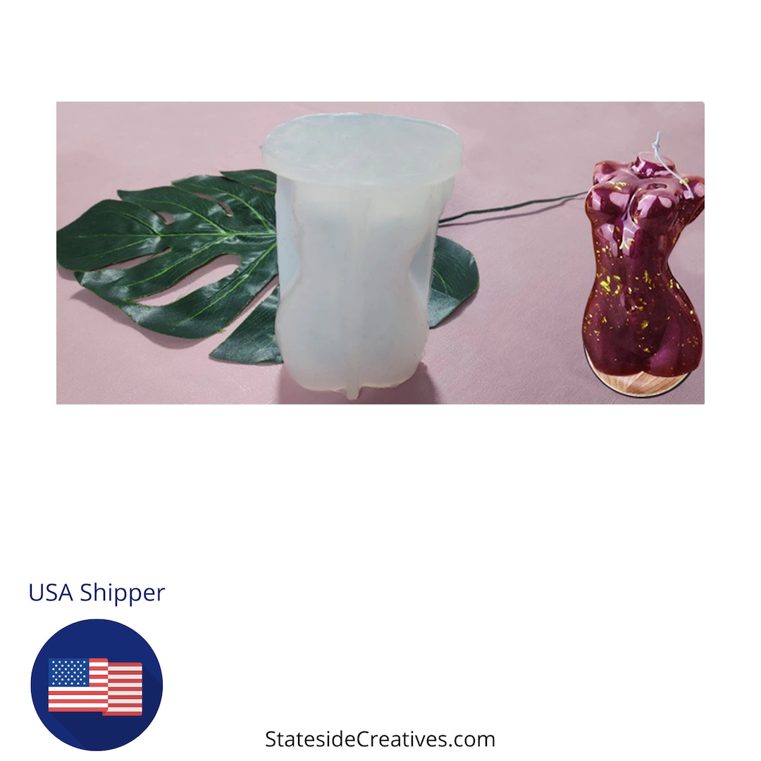 Female Torso Silicone Mold, Nude Woman Silicone Candle Mold, Adult ...