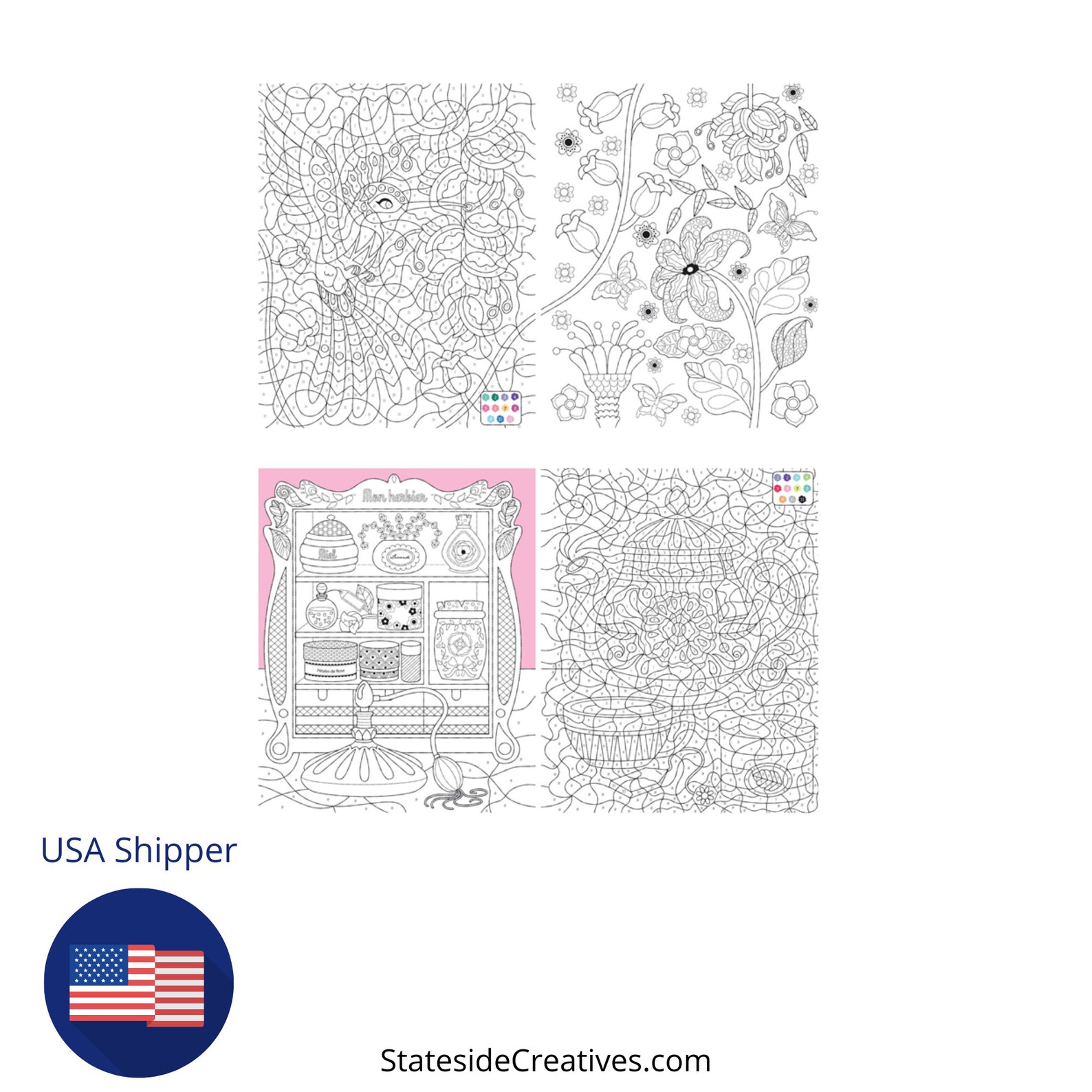 Magical Designs and Color by Number Cool and Calm Coloring for | Etsy