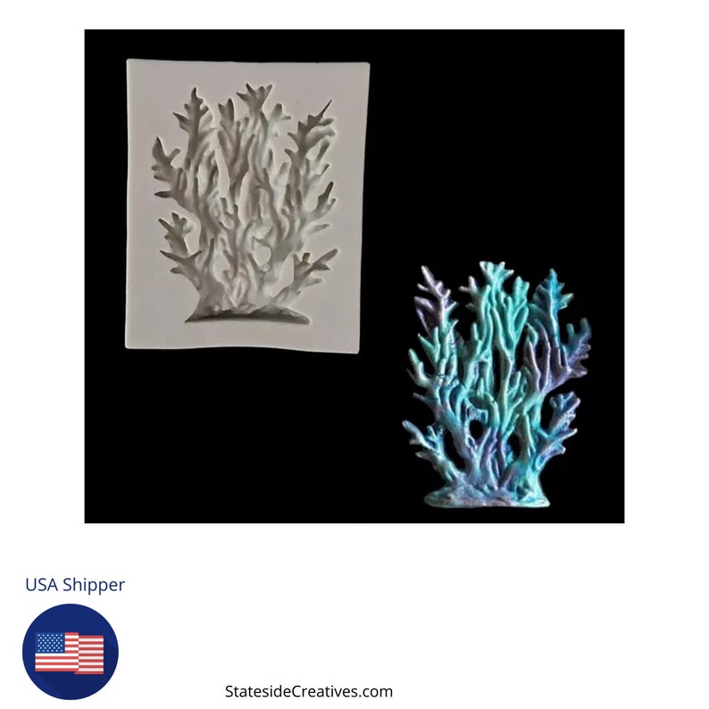 Under the Sea Silicone Mold, Salt Water Coral Sea Life Resin Mold ...