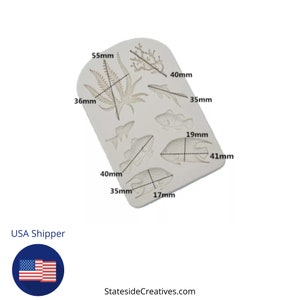 Sea Life Silicone Mold, Salt Water Fish Coral Salt Life Resin Mold ...