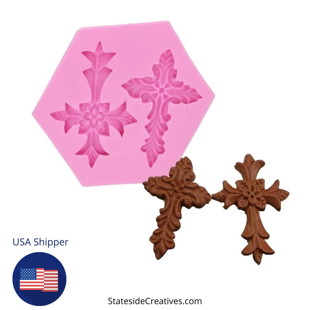 Religious Silicone Mold, Crosses Silicone Mold, First Communion ...