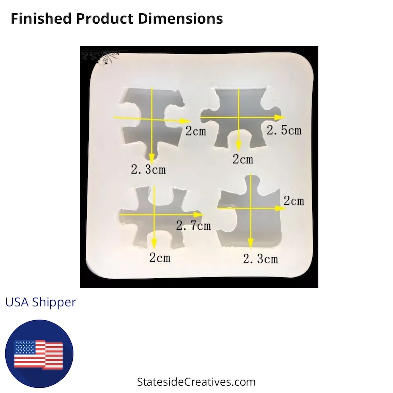 Silicone Puzzle Piece Mold Resin Puzzle Pieces Mold Fondant | Etsy