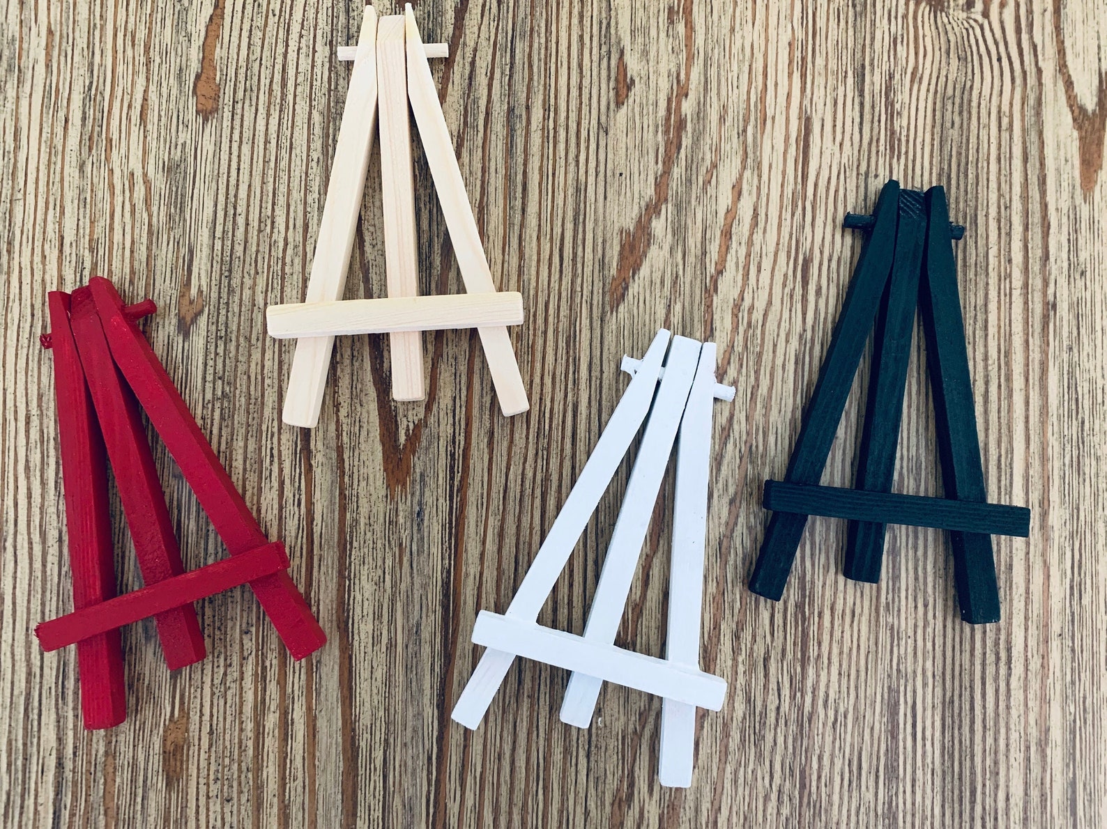 Wood Mini Easels Customizable for Mini Canvases Small Art | Etsy