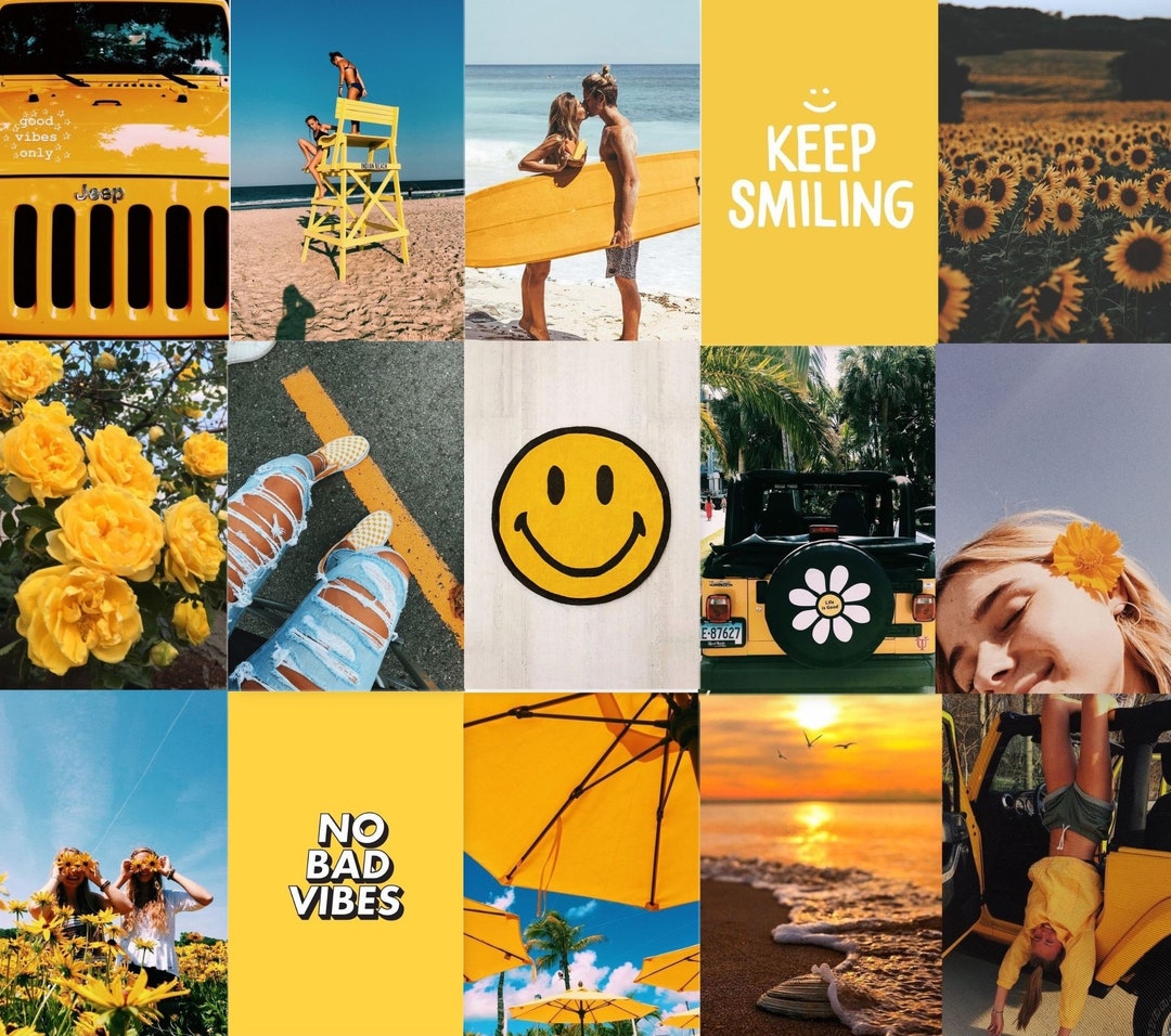 55 Photos Digital Prints, Yellow, SUMMER, BEACH, Hot Girl Summer ...