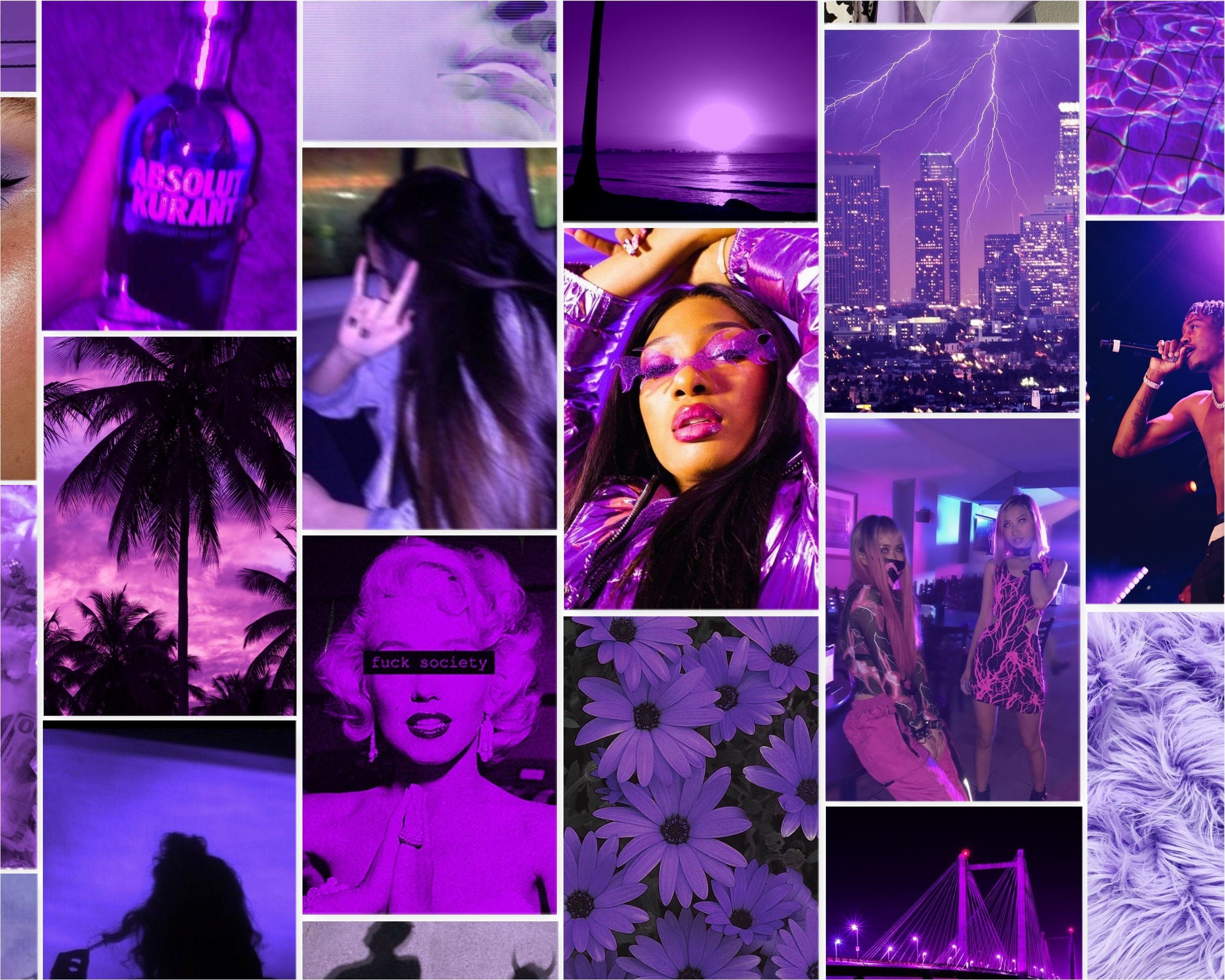 95 Photos Digital Prints, PURPLE, BOUJEE, VOGUE, Aesthetic, Photo ...