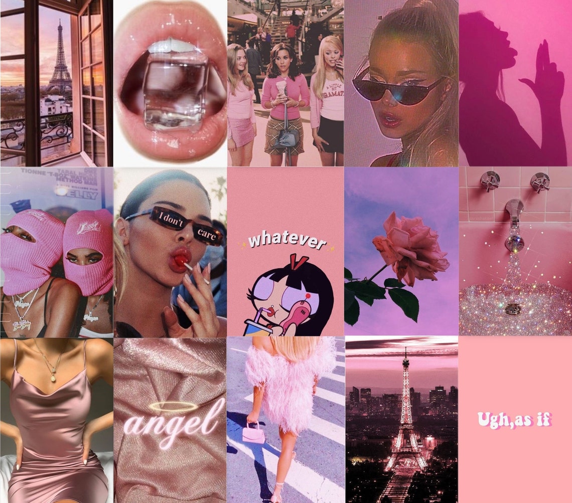 70 Photos Digital Prints PINK BOUJEE Baddie Trendy Vogue - Etsy