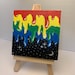 Rainbow, Drip, Space, Painting, Paint Drip, 3D Art, Art, Acrylic, Small ...