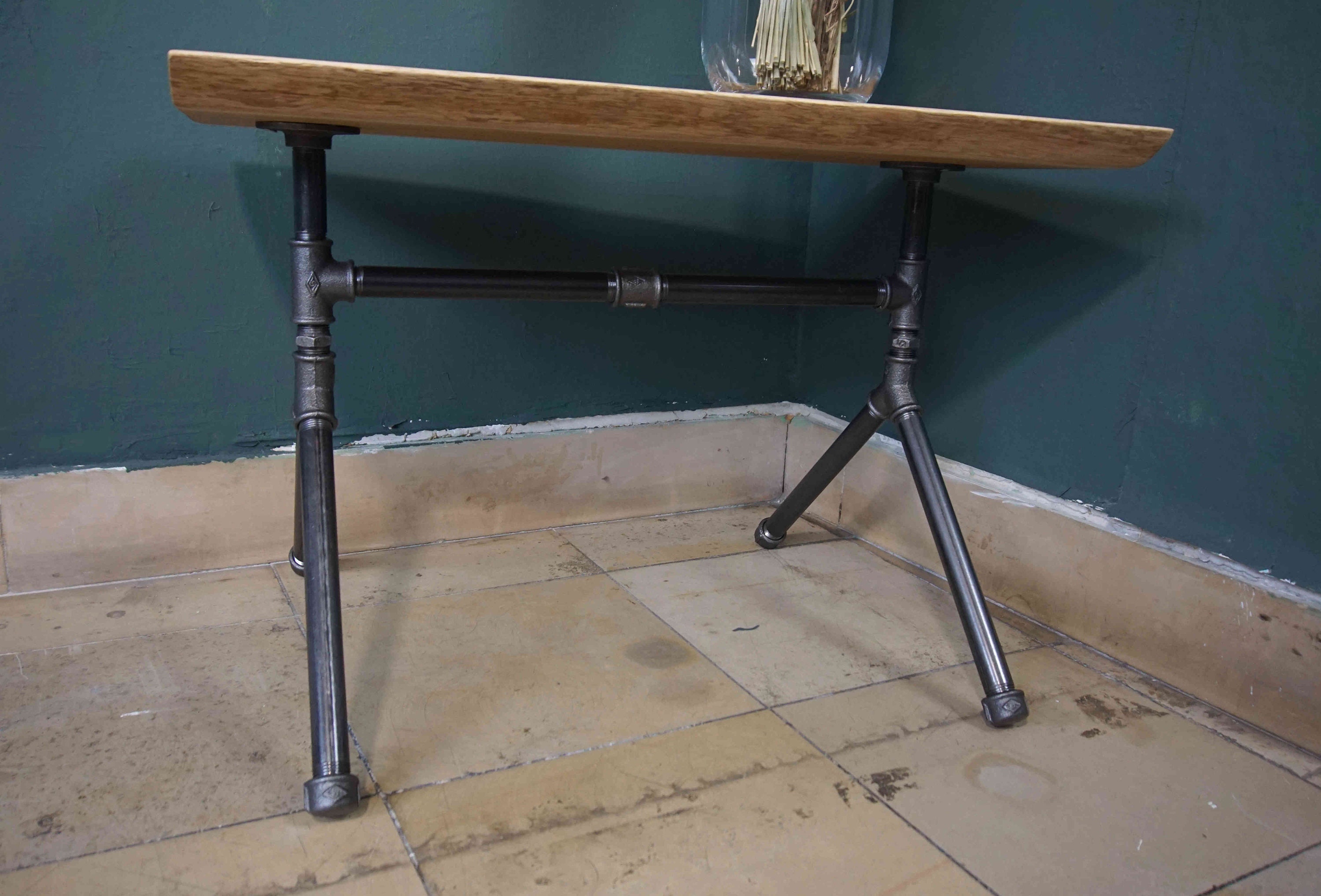 4x Table Leg Industrial Vintage Made of Steel Tube Iron Steel Tube ...