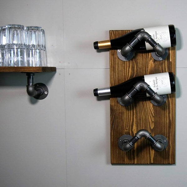 Industrial Wine Rack - Etsy