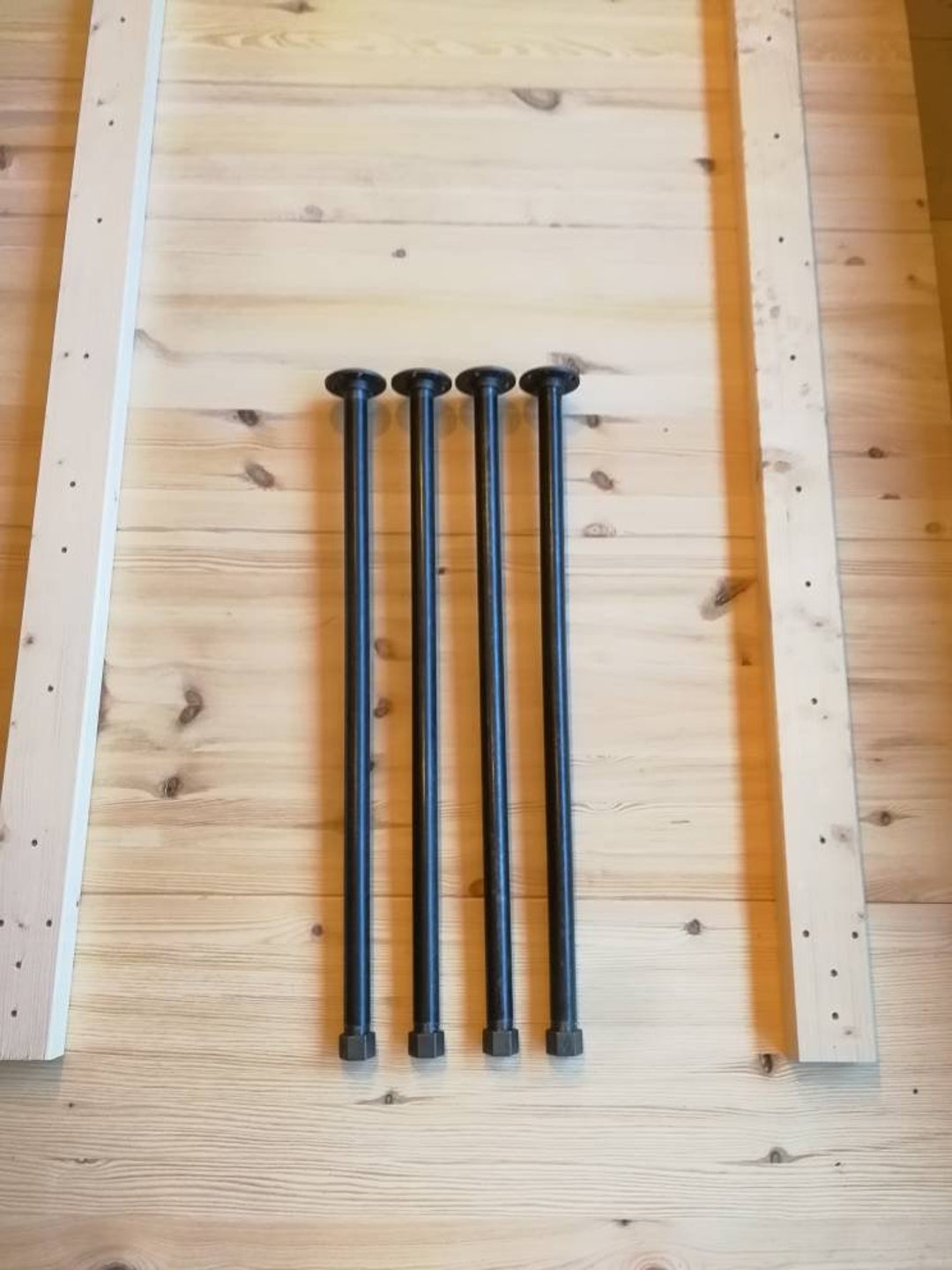 4x Table Leg Industrial Vintage Made of Steel Tube Iron Steel Tube ...