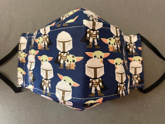 3D Mandalorian & Grogu II Face Mask - Etsy