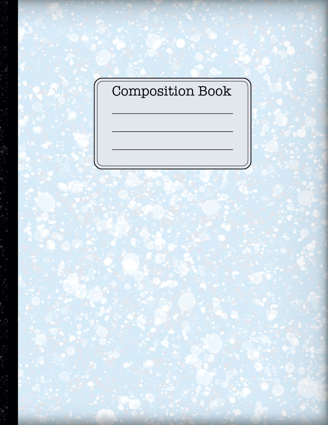 10 COMPOSITION Digital Notebook Covers | Frosted Window Theme | Smooth ...