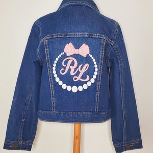 Girls Denim Jacket Girls Jean Jacket Kids Custom Denim - Etsy