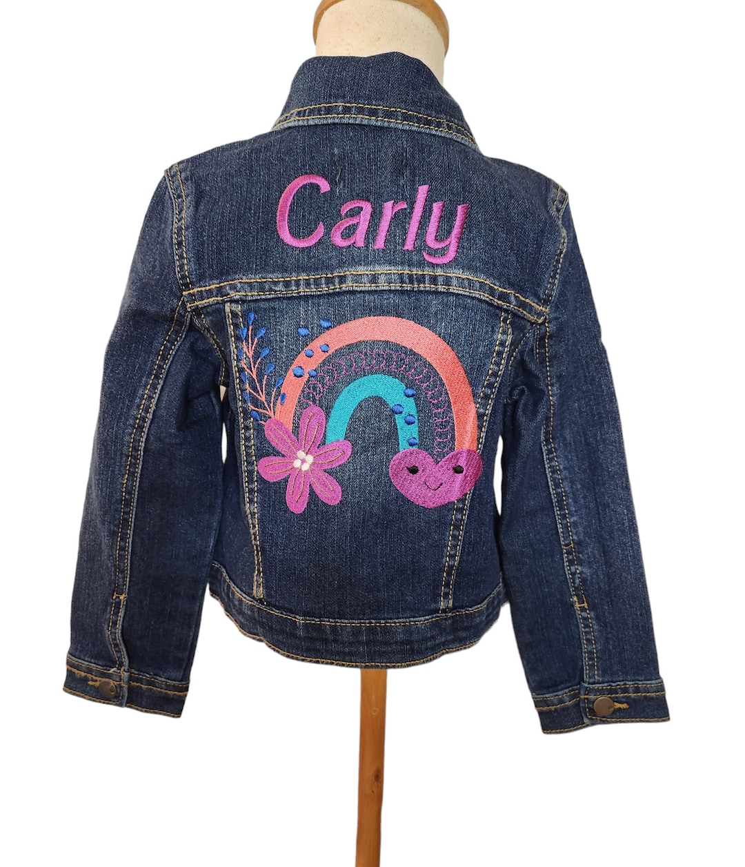 Denim Jacket Girls Jean Jacket Custom Kids Jacket Toddler - Etsy