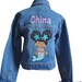 Girls Denim Jacket, Mermaid Jean Jacket, Custom Mermaid Jacket, Toddler ...