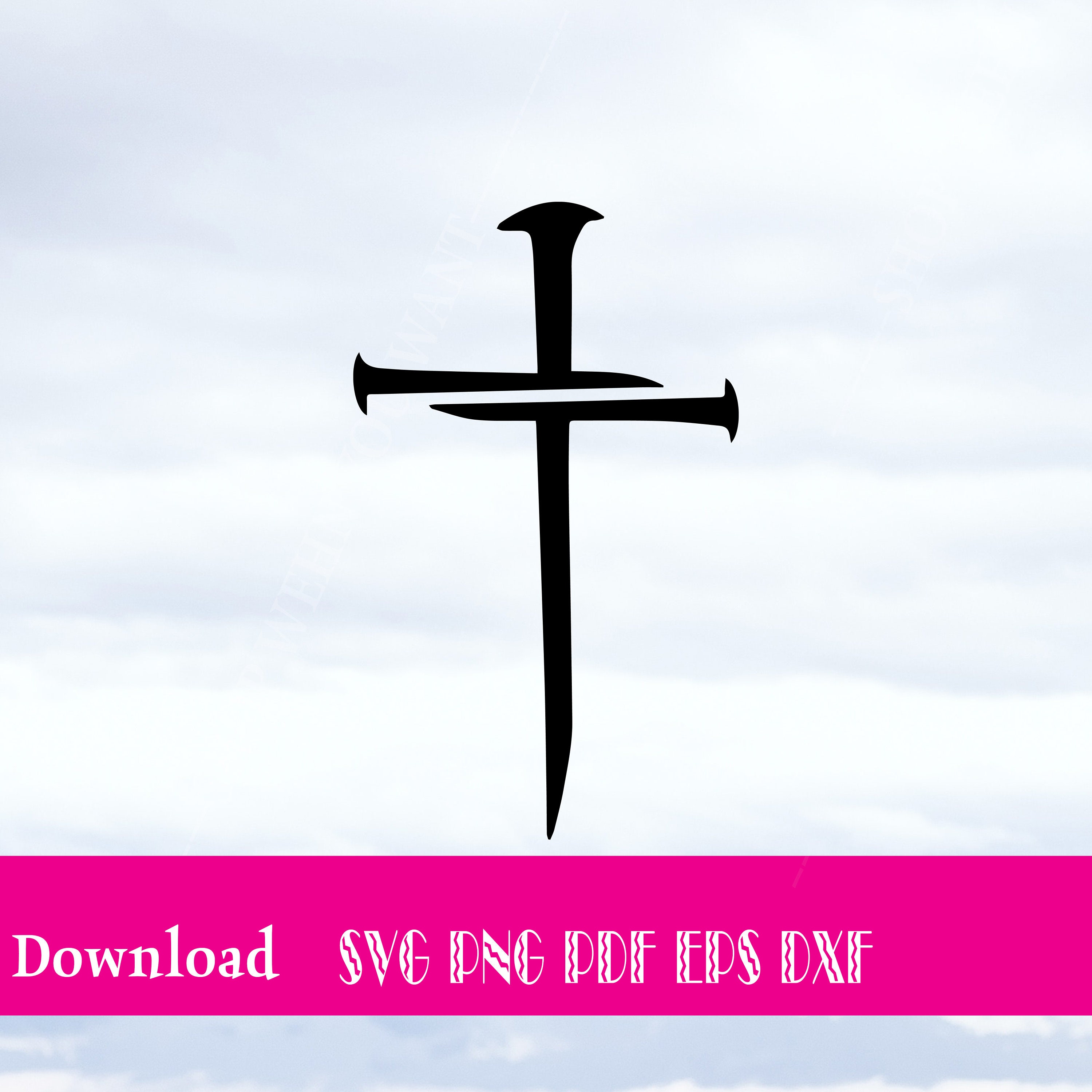 Nail Cross Svg Nail Cross Png Cross SVG Christian Svg - Etsy Australia