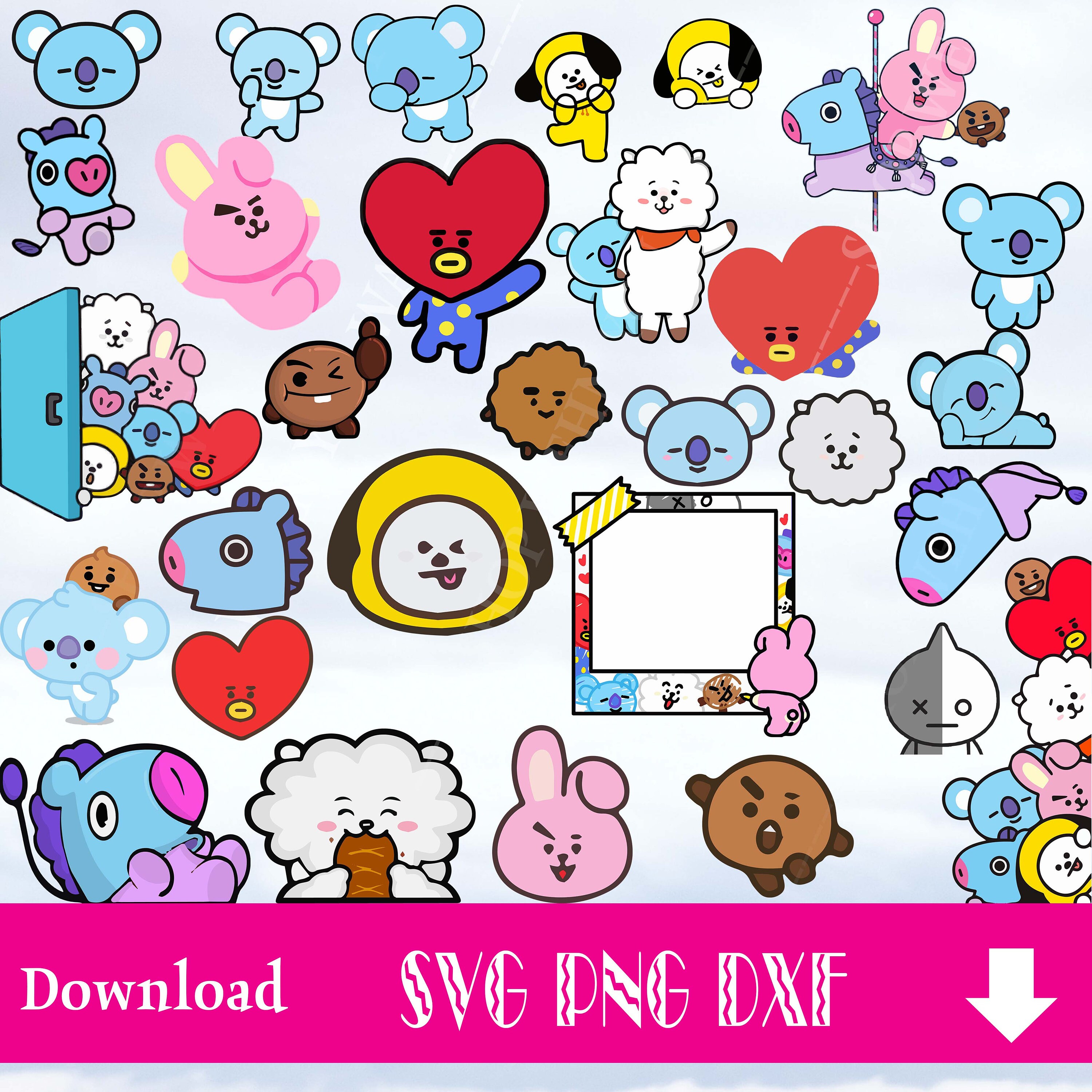 BTS Svg Bts Circut Bts Sticker Bts Army Svg Bts Tumbler - Etsy