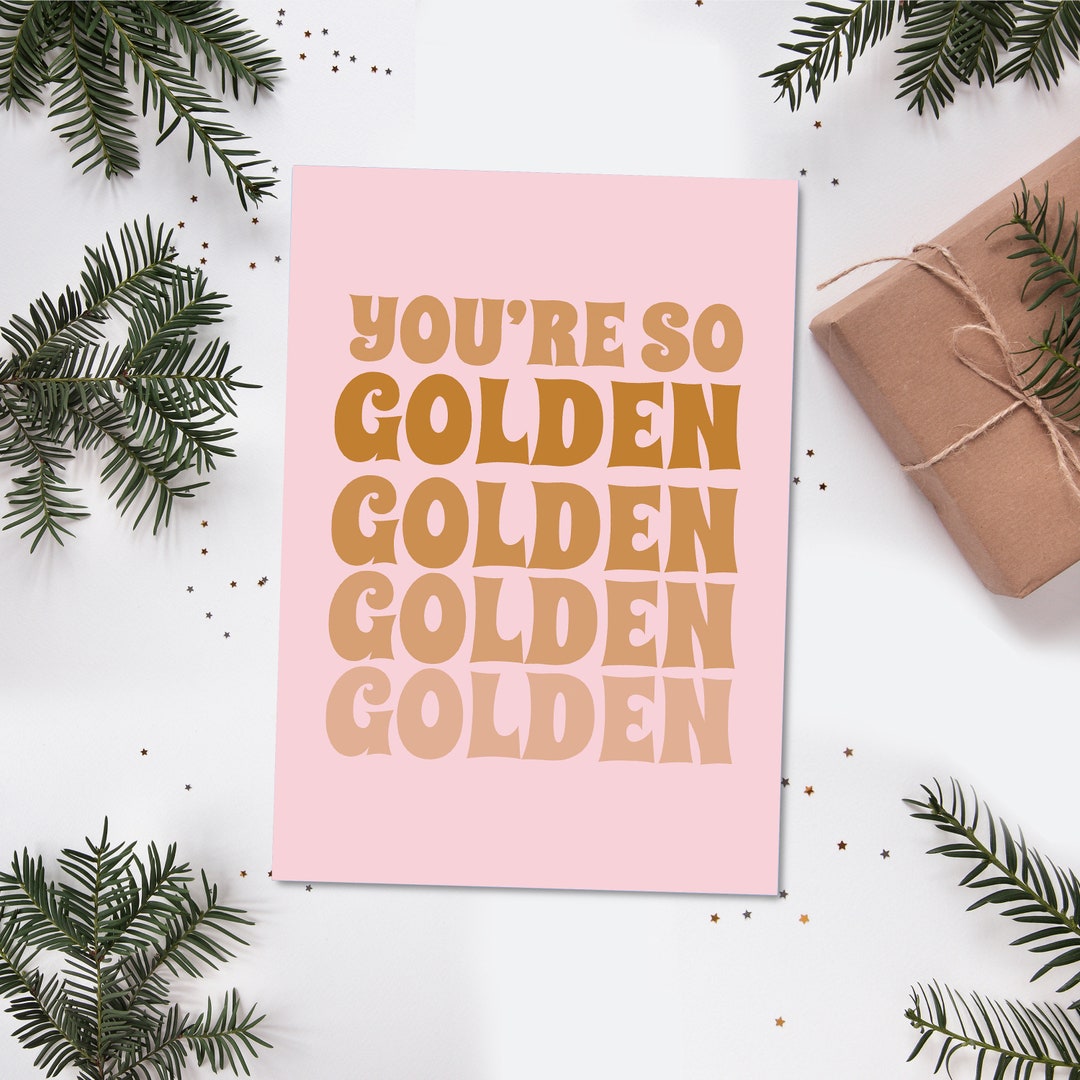 Harry Styles Print 'golden' Inspired Art Print Harry Styles Lyrics ...