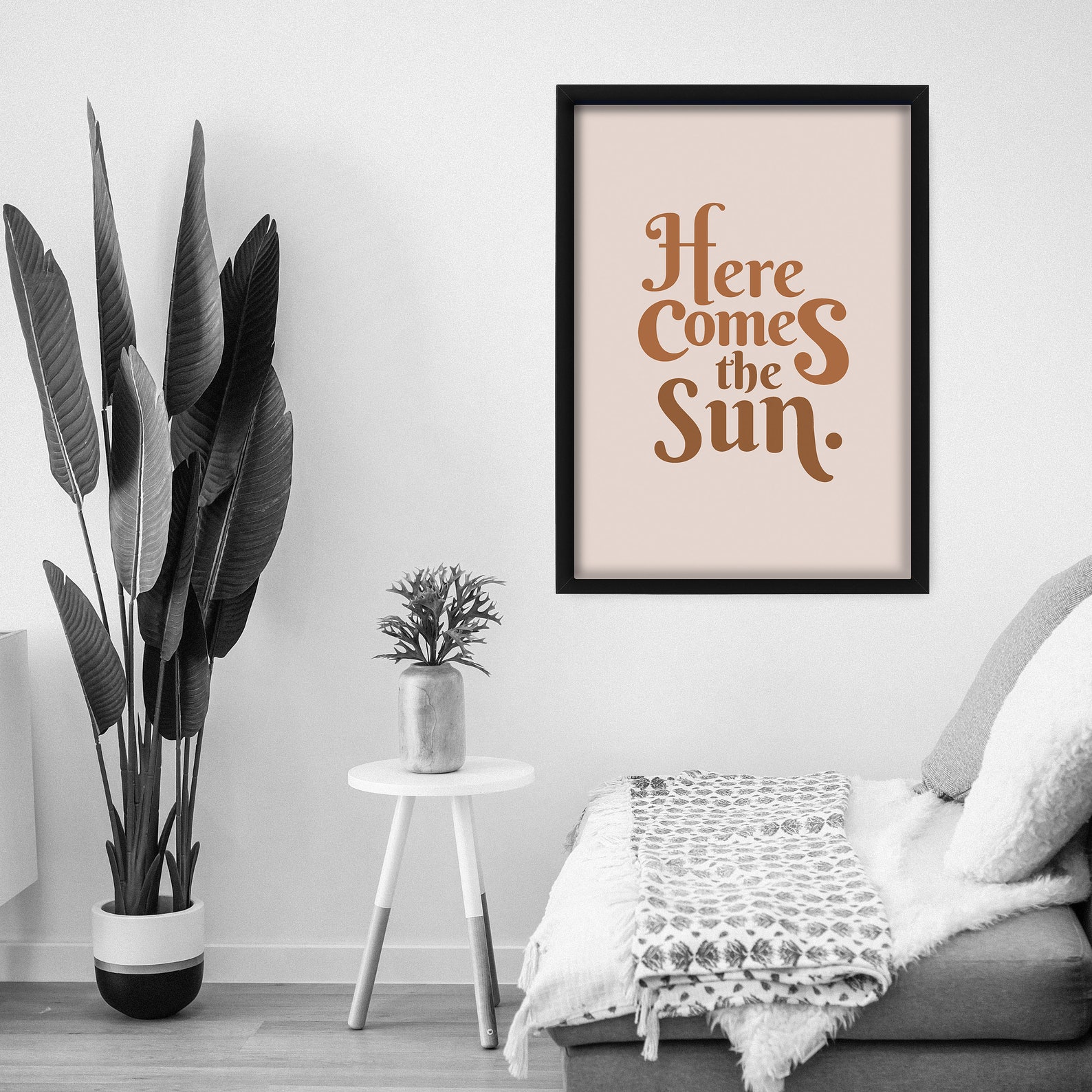 The Beatles Print 'here Comes the Sun' Inspired Art - Etsy UK