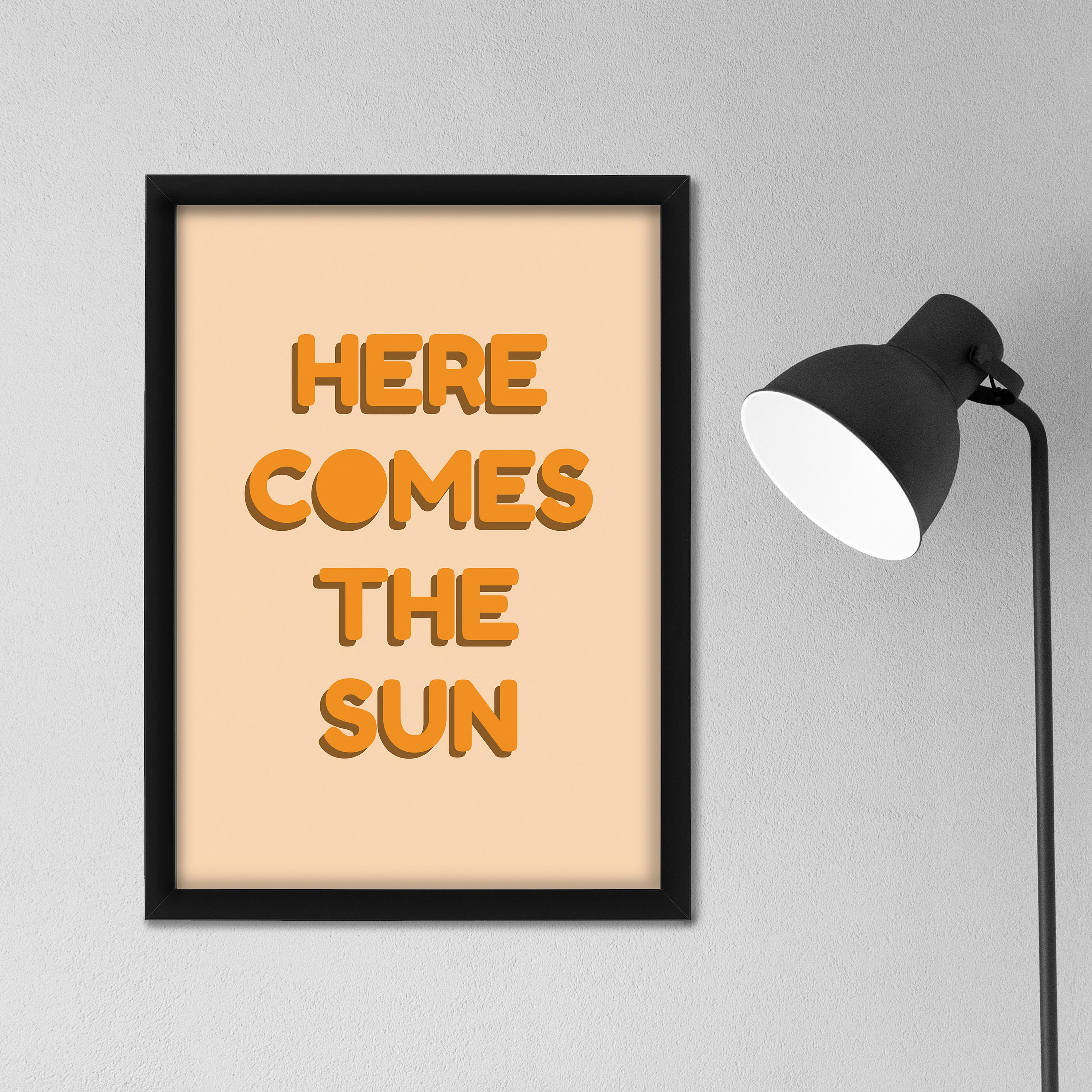 The Beatles Print 'here Comes the Sun' Inspired Art - Etsy UK