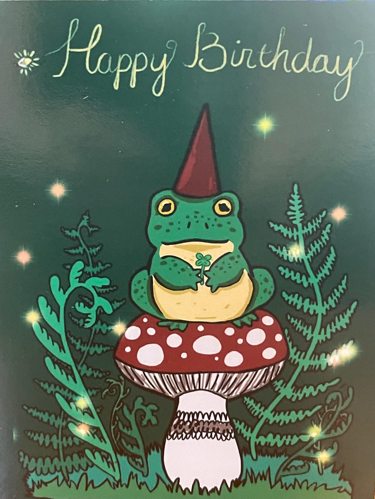 Happy Birthday Frog Card - Etsy