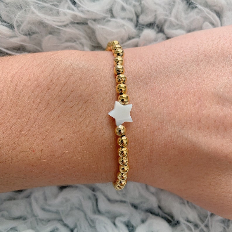 Charm Bracelet 24K Shiny Gold Plated Stretch Personalized - Etsy Charm Bracelet 24K Shiny Gold Plated Stretch Personalized - Etsy