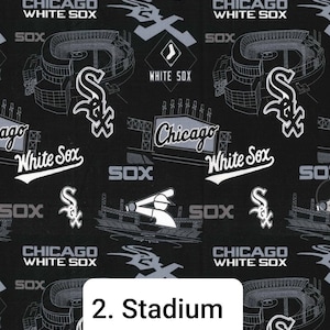 Chicago White Sox Fabric 100% Cotton - Etsy