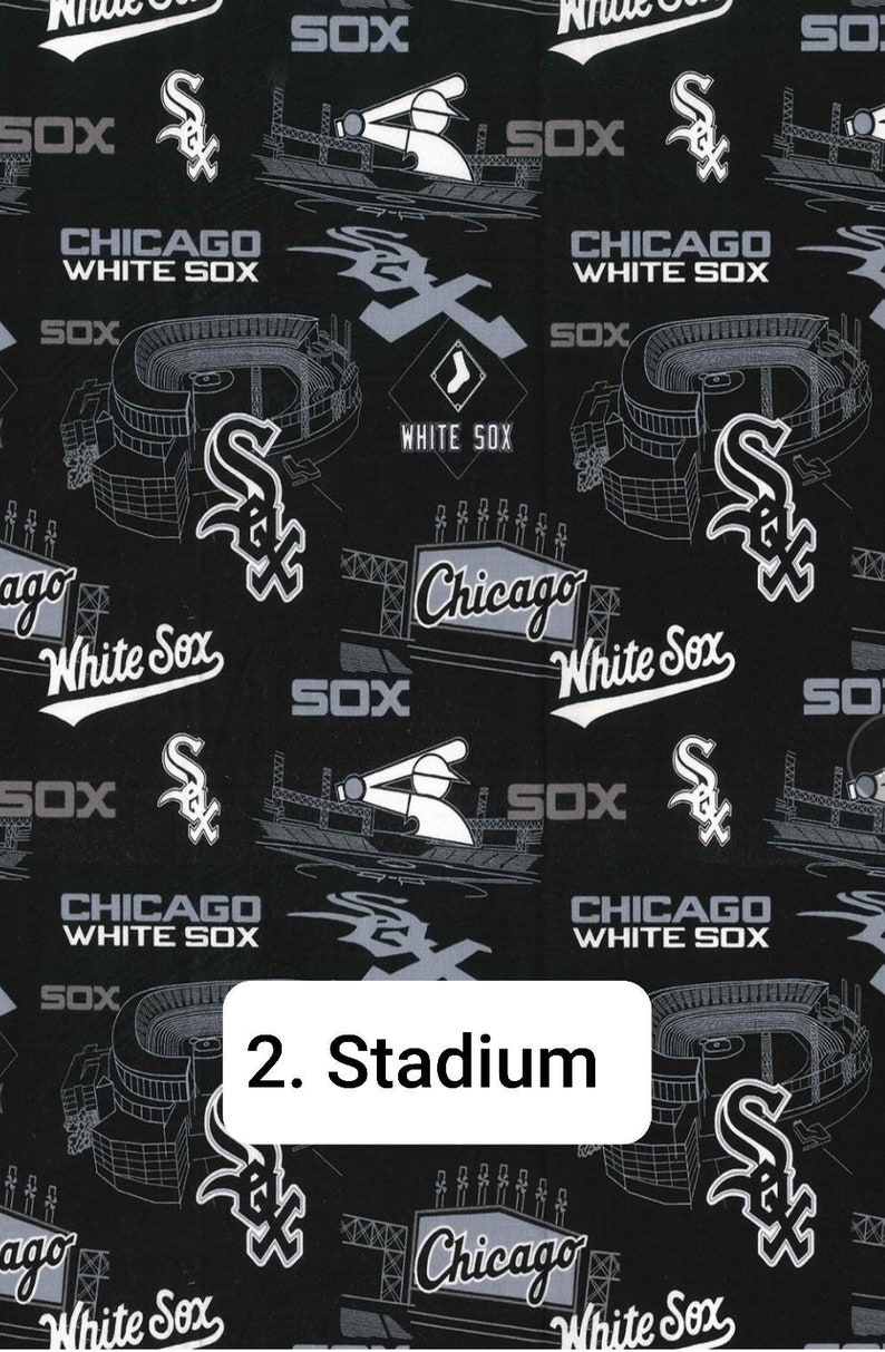 Chicago White Sox Fabric 100% Cotton - Etsy