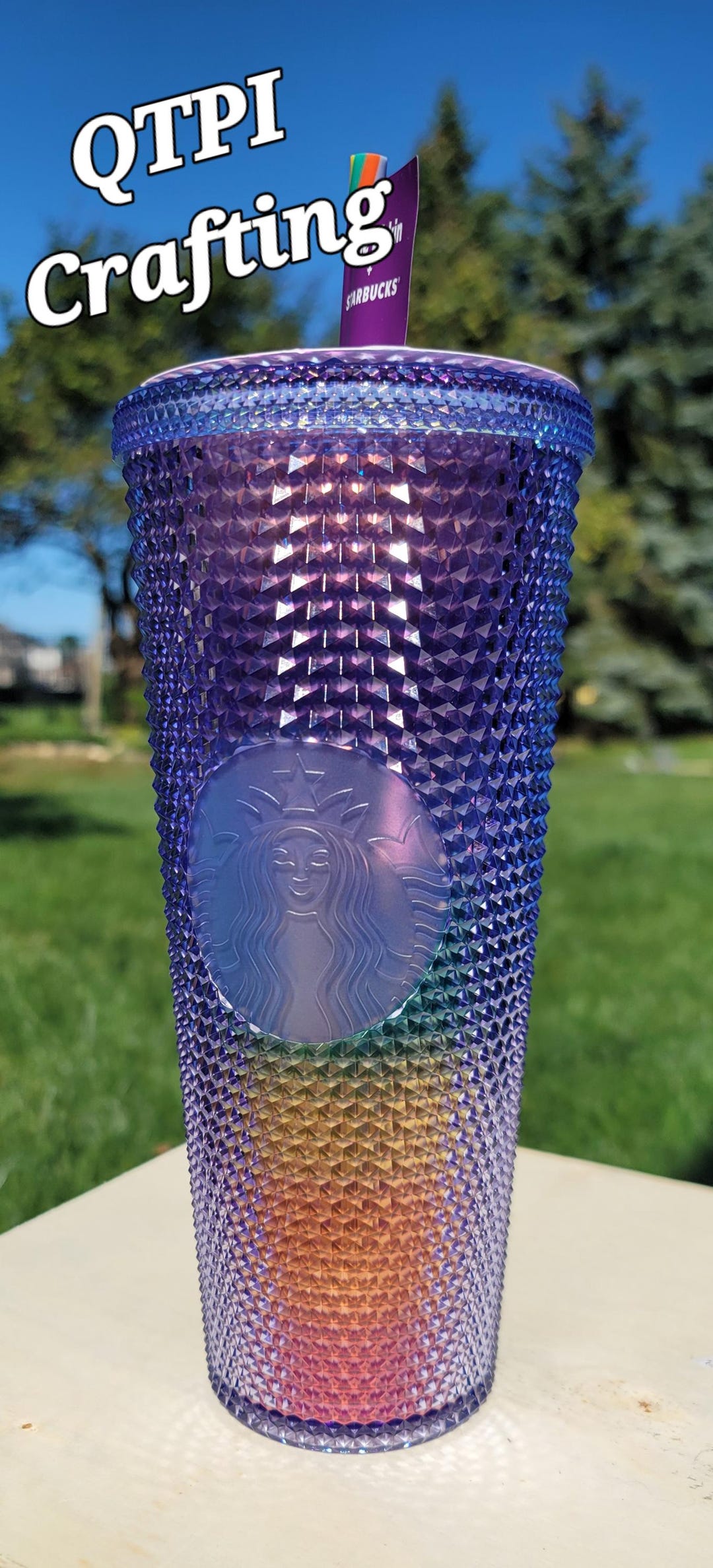 New Venti 24oz Starbucks Sofie Birkin Rainbow Iridescent Studded Cup - Etsy