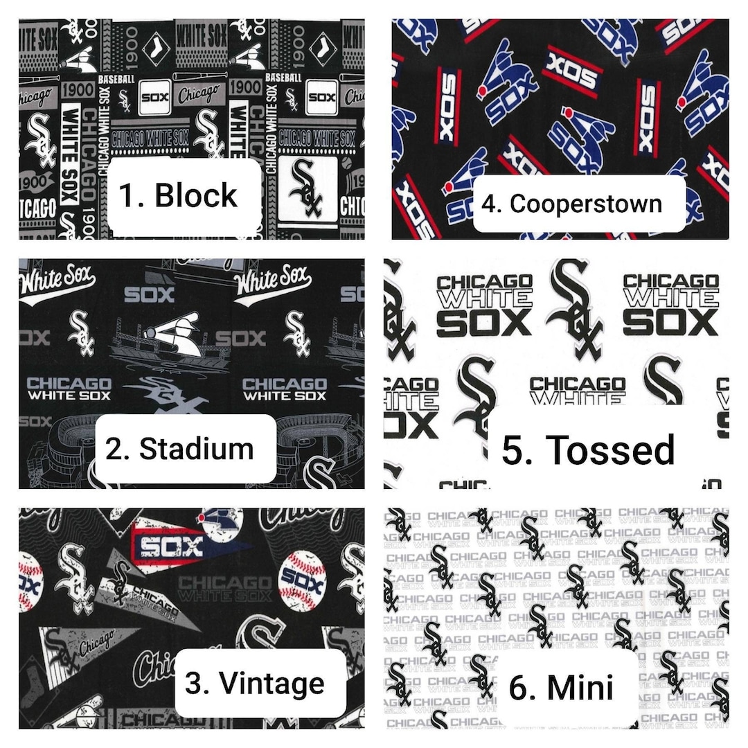 Chicago White Sox Fabric 100% Cotton - Etsy