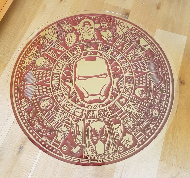 Hand Made Carved Table Tops, Star Wars and Marvel Themes, Look Great ...