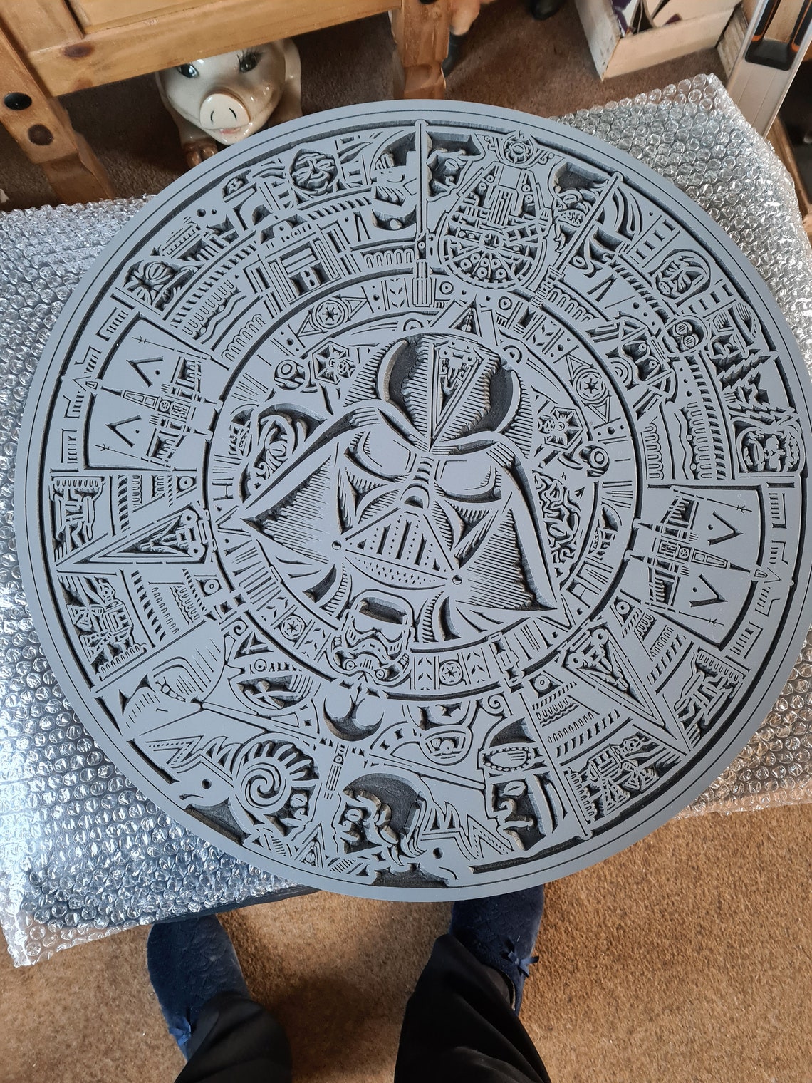 Hand Made Carved Table Tops, Star Wars and Marvel Themes, Look Great ...