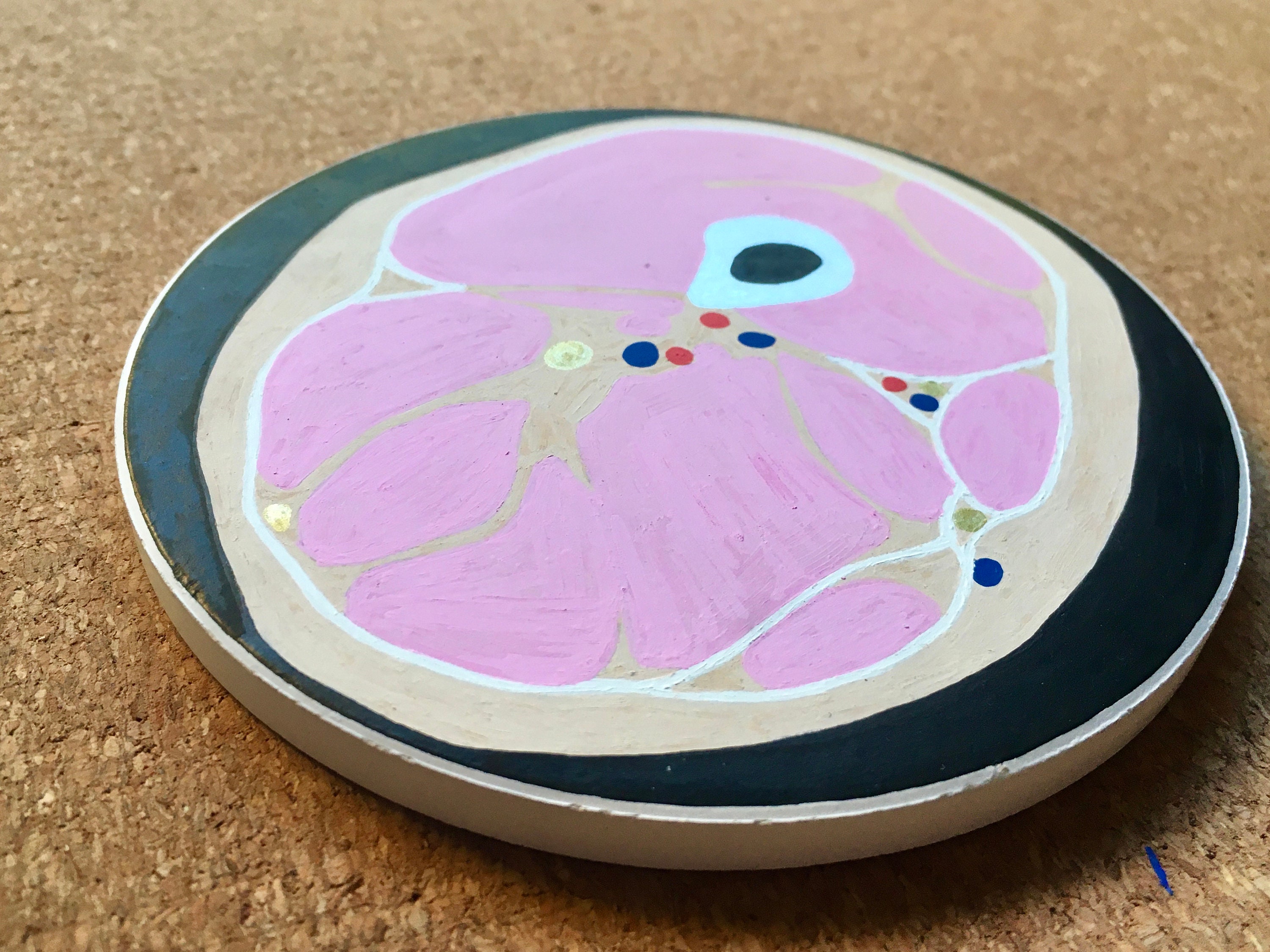 Thigh Cross Section Ceramic Tile Original - Etsy