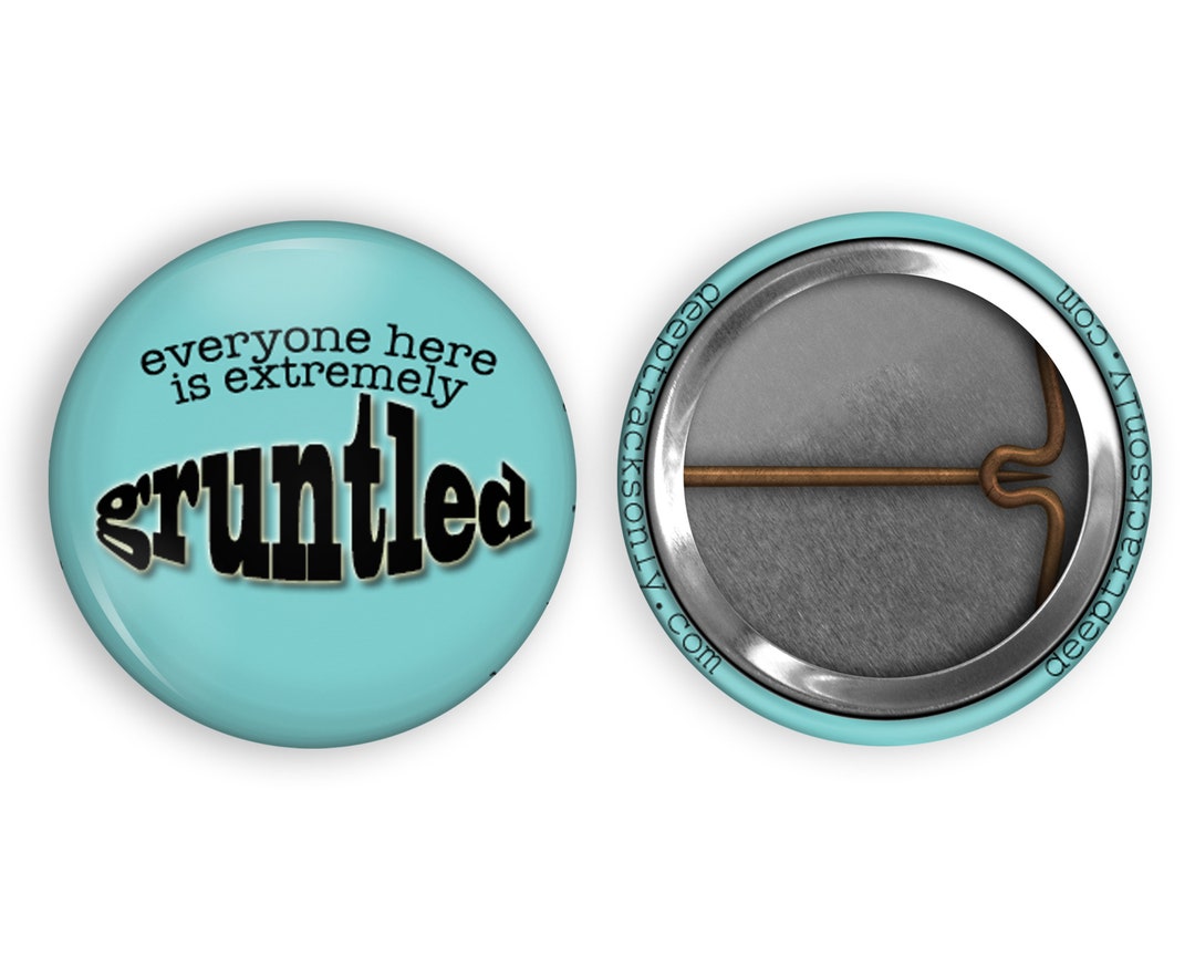 Gruntled, Michael Scott Pin, the Office 1-inch Pinback Button, Dunder ...