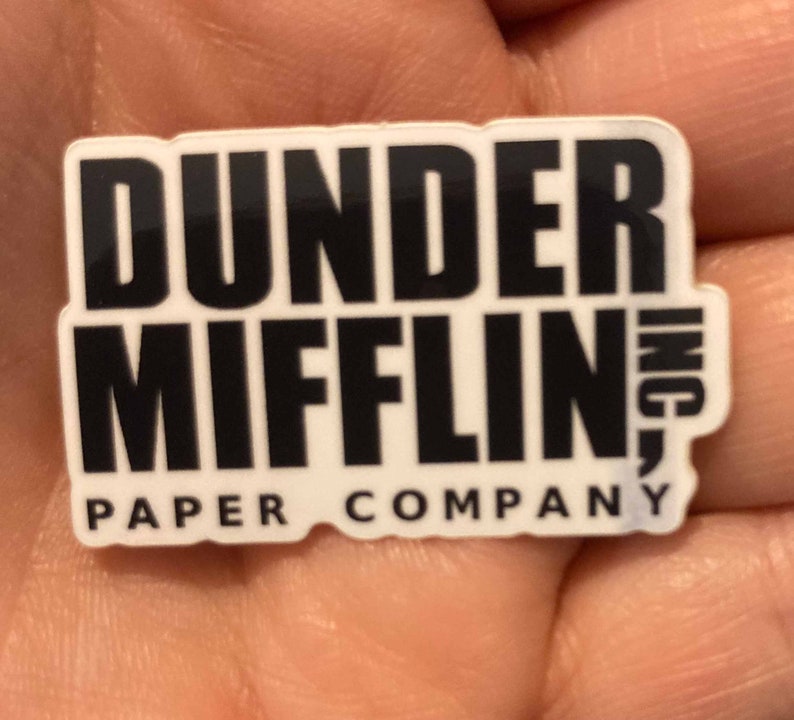 Dunder Mifflin Logo Sticker - the Office Vinyl Sticker, Weather Proof ...