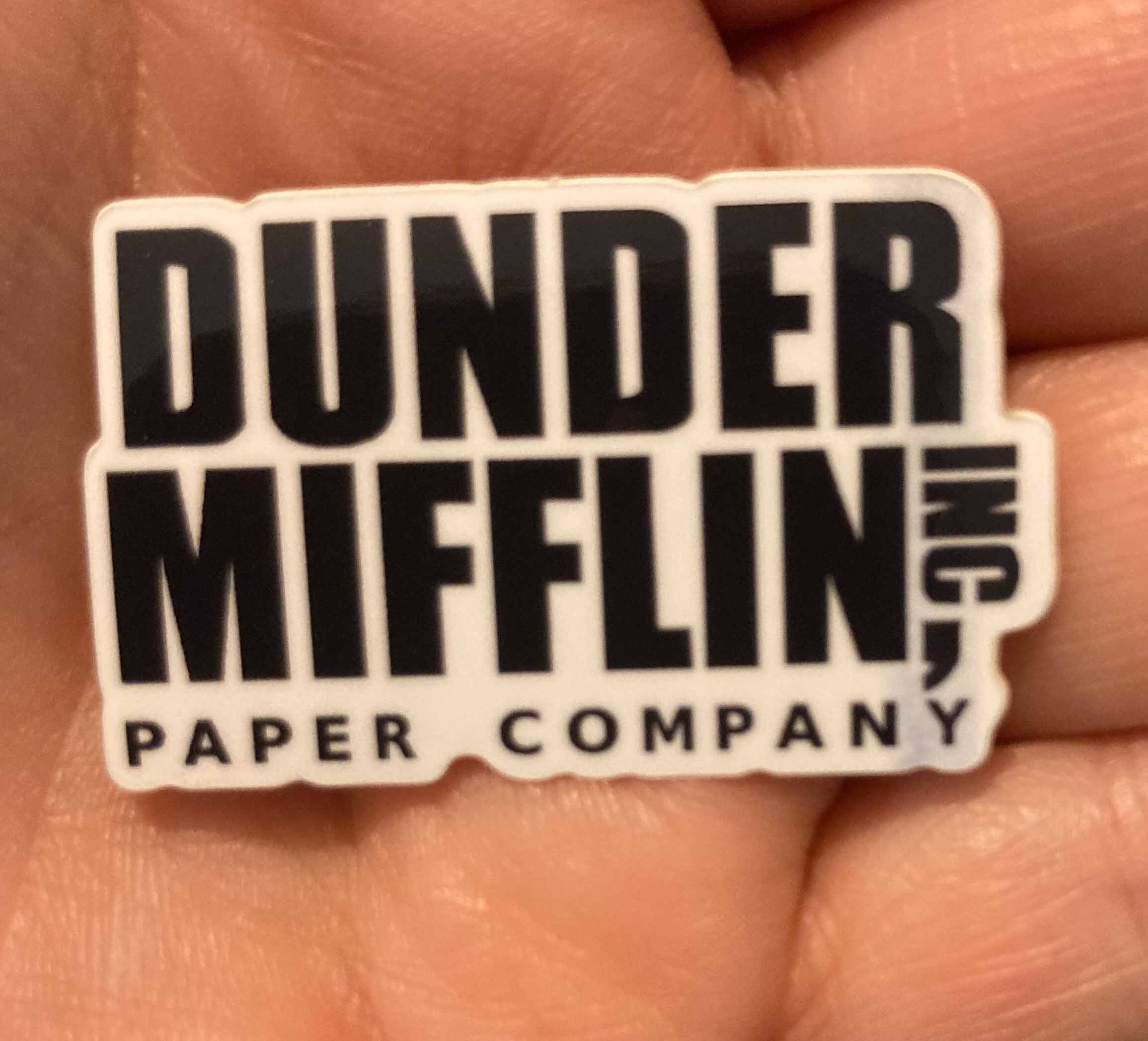 Dunder Mifflin Logo Sticker - the Office Vinyl Sticker, Weather Proof ...