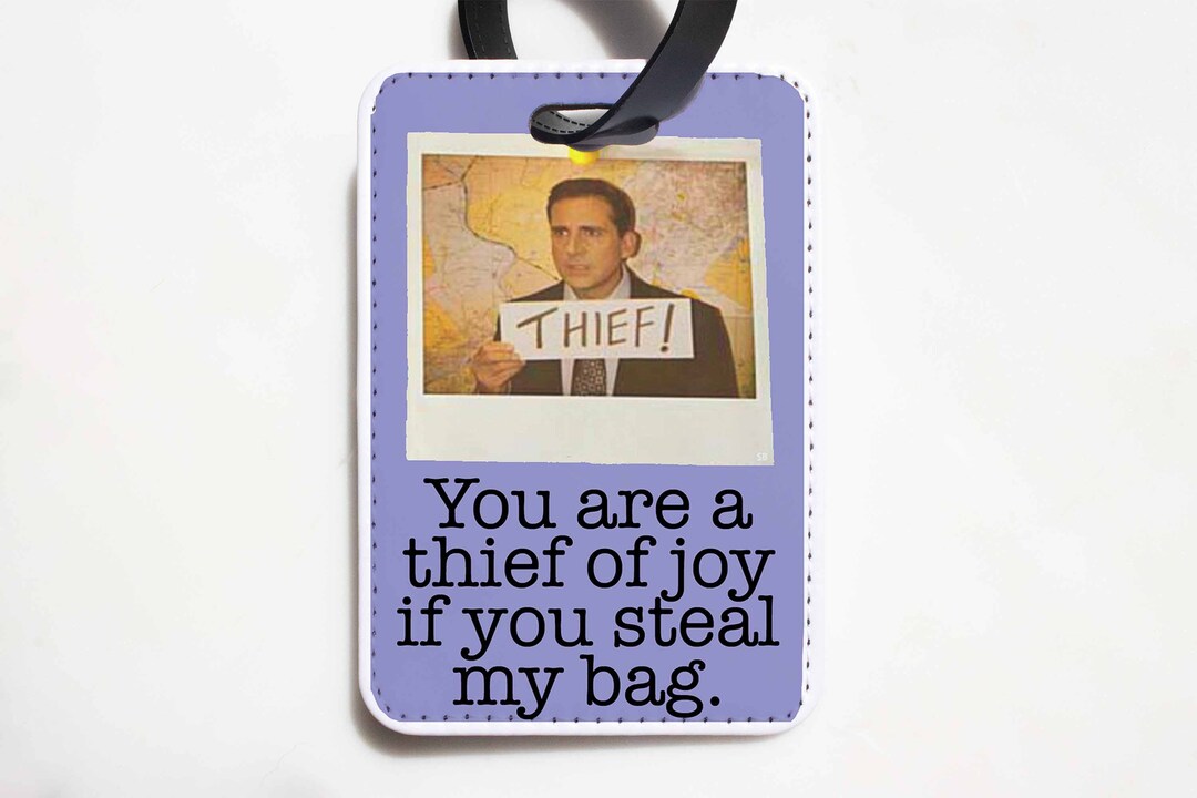Thief of Joy - the Office Luggage Tag - Michael Scott - the Office Gift ...