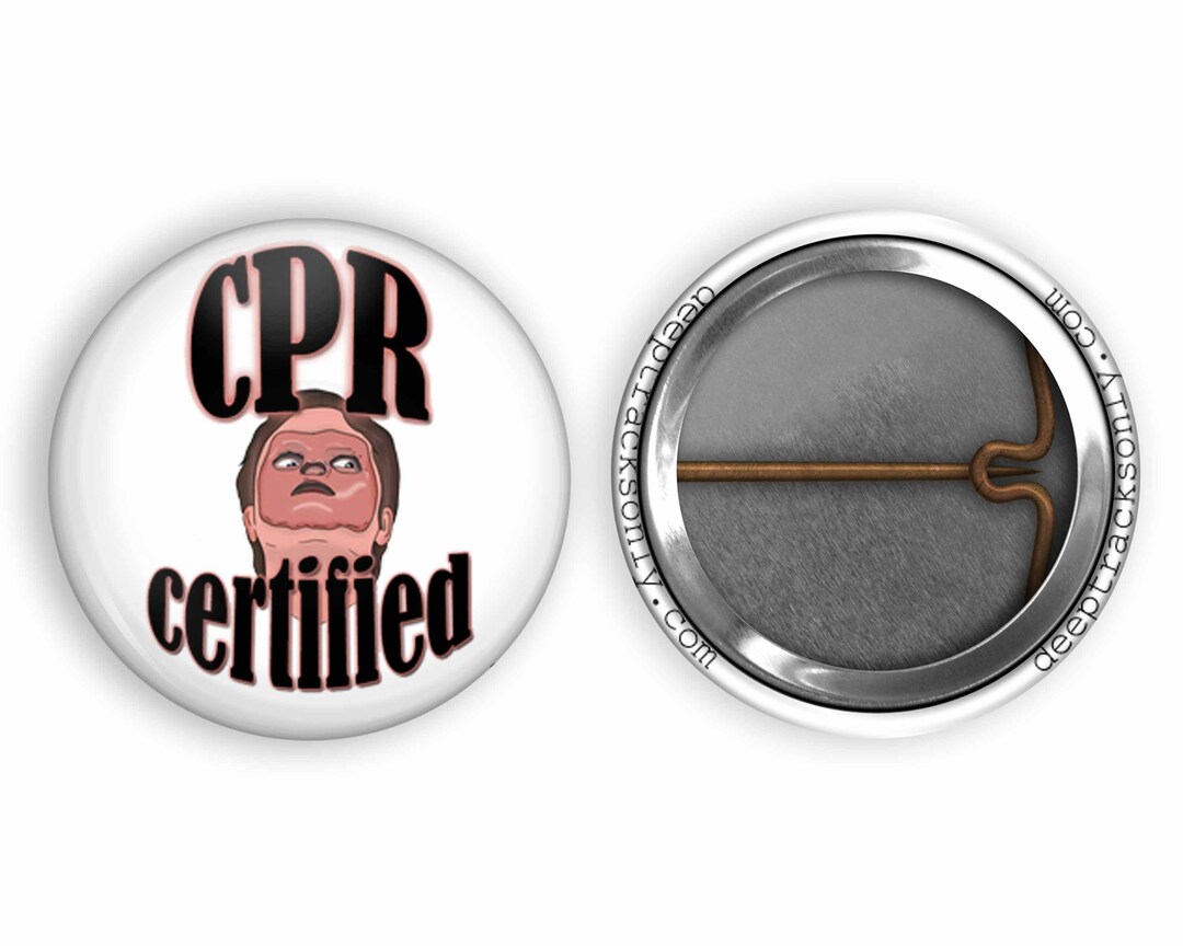 CPR Certified, Dwight Schrute Pin, the Office Gift, the Office 1-inch ...