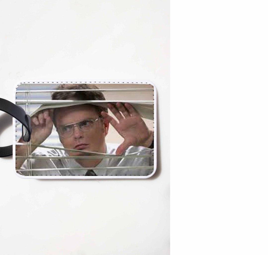 The Office Luggage Tag - Dwight Schrute - Funny Luggage Tag, Dunder ...