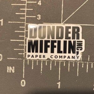 Dunder Mifflin Logo Sticker - the Office Vinyl Sticker, Weather Proof ...