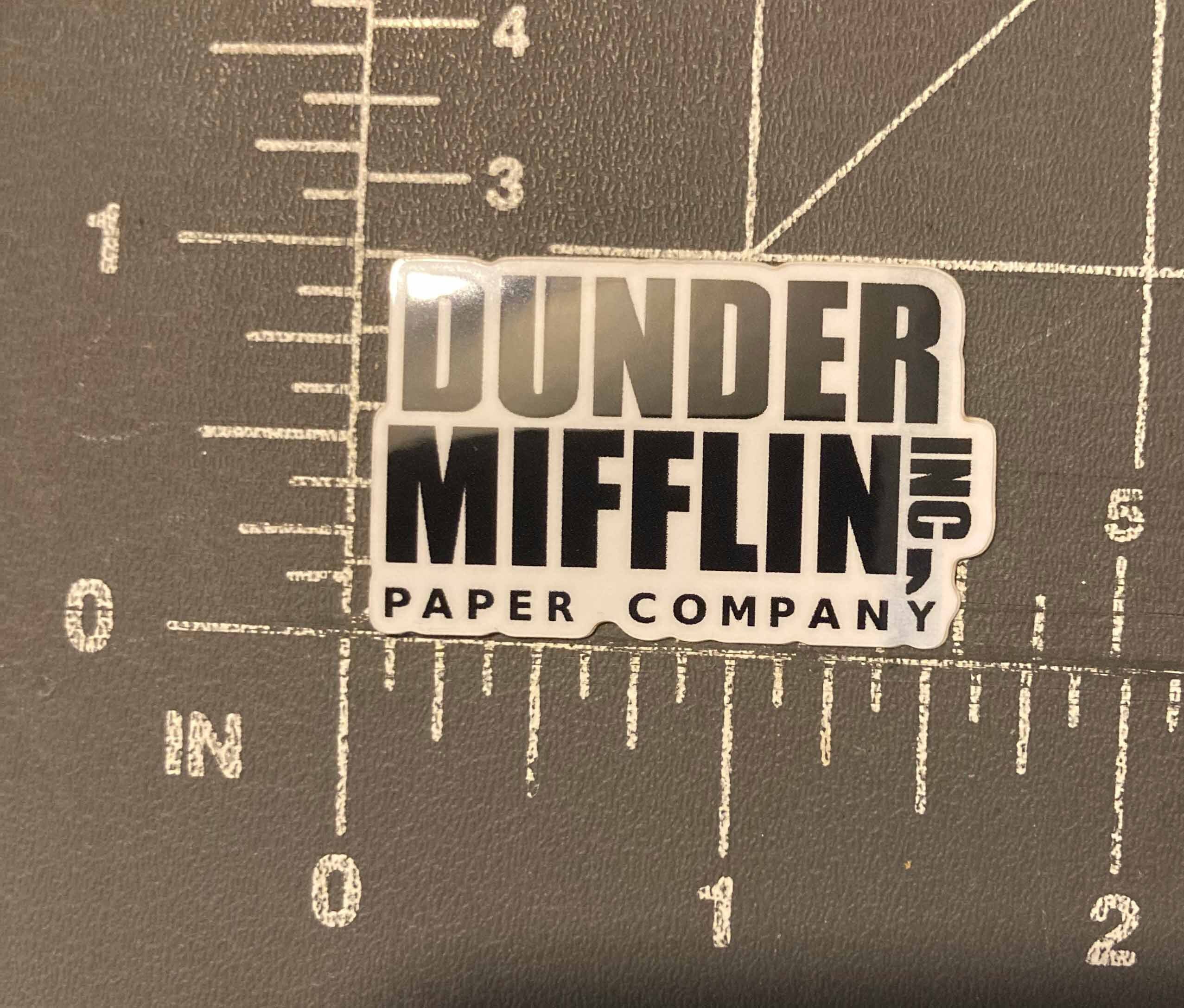Dunder Mifflin Logo Sticker - the Office Vinyl Sticker, Weather Proof ...