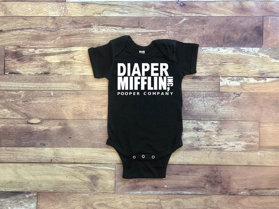 Diaper Mifflin Pooper Company - the Office Baby Gift - Infant Bodysuit ...