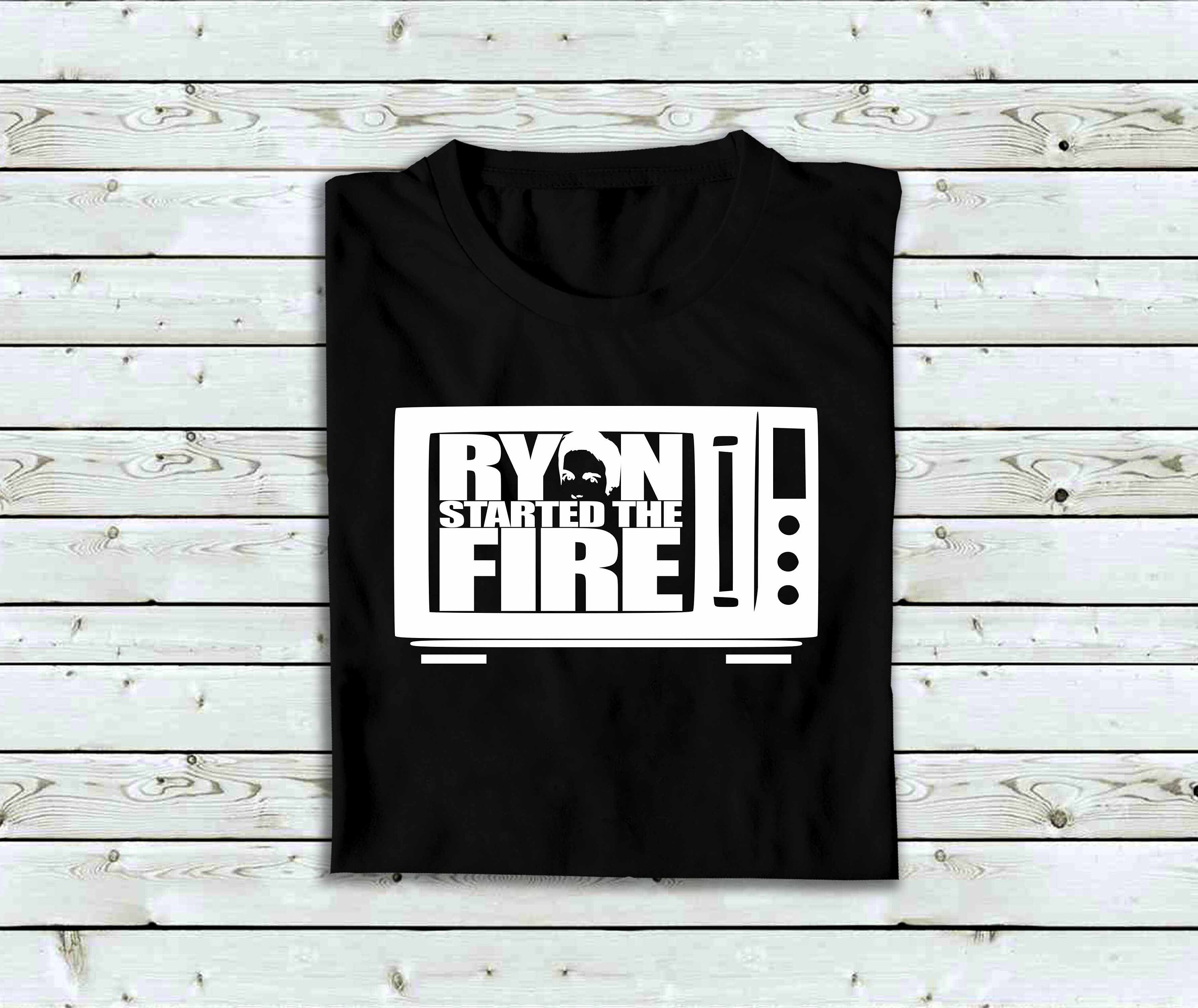 Ryan Started the Fire Ryan Howard Dwight Schrute Fire Guy - Etsy