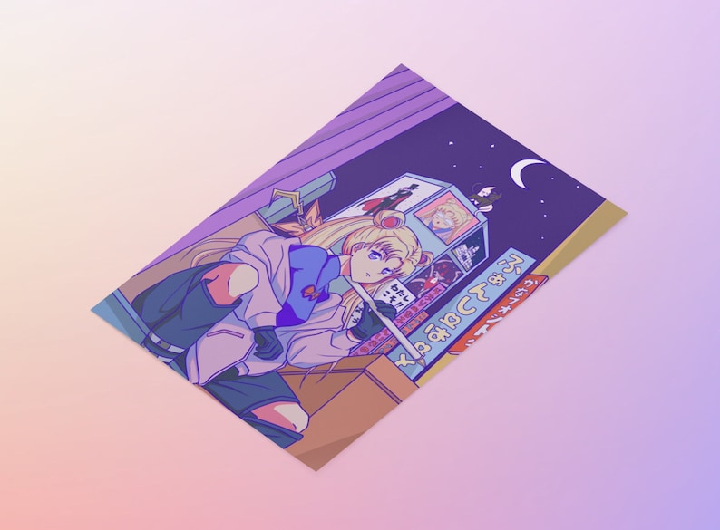 Magic Tech Girl Print - Etsy