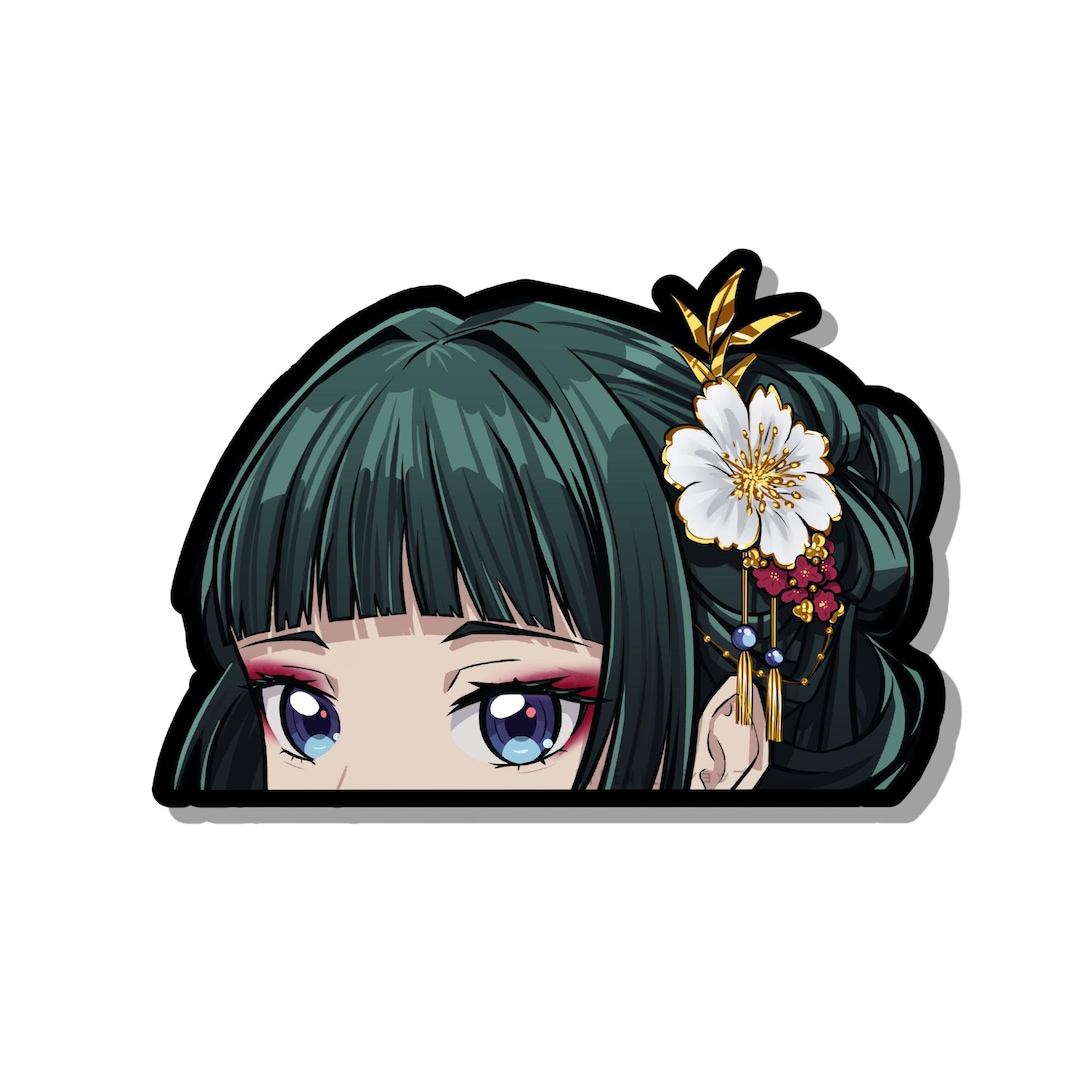 Maomao Peeker Sticker | Waterproof Vinyl Sticker | Laptop Peekers | Car ...