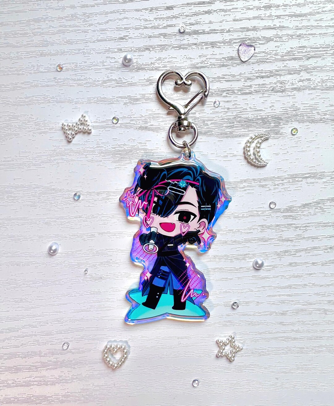 Kawaii Alien Stage Keychain | Phone Charm | Bag Keychain - Etsy