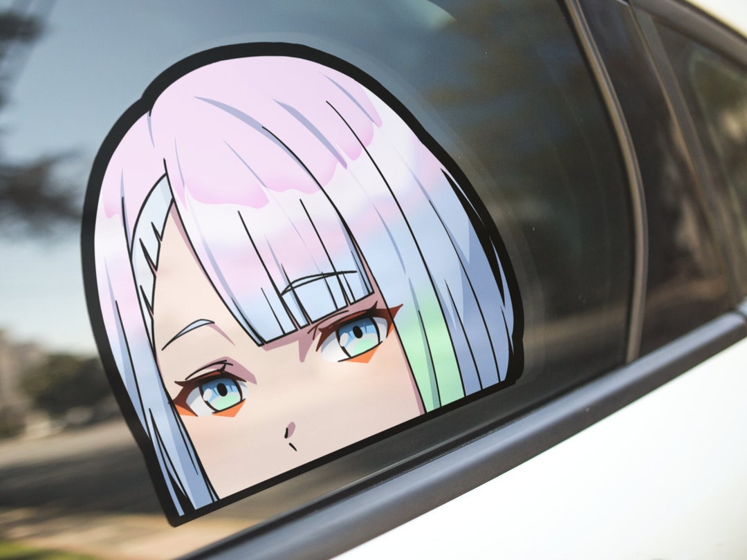 Lucy Peeker Sticker | Waterproof Vinyl Sticker | Laptop Peekers | Car ...