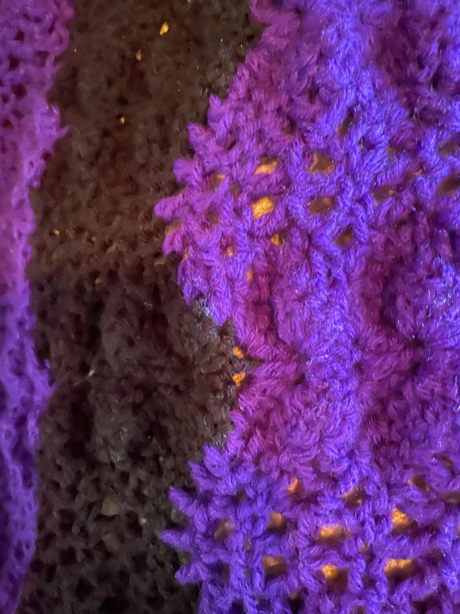 Purple and Black 48x51 Afghan - Etsy