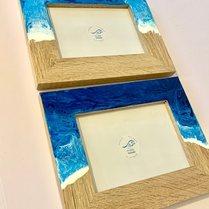 Handmade Photo Frame Blue Ocean Resin Wave Picture Frame - Etsy